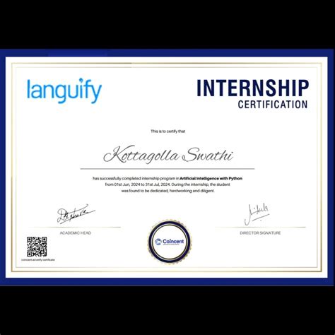 Hey Connections😊 I Successfully Completed An Internship At Coincent