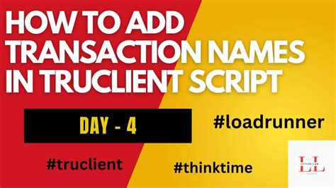How To Add Start And End Transactions For Truclient Script In