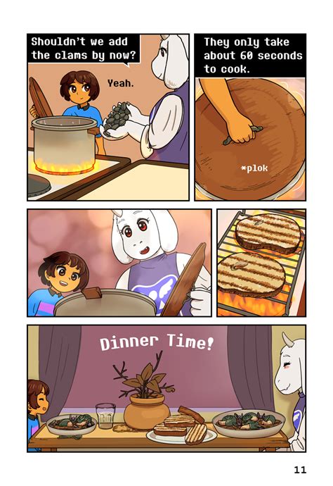 Tori And Frisk Cook Dinner Cafe Frisk R Undertale
