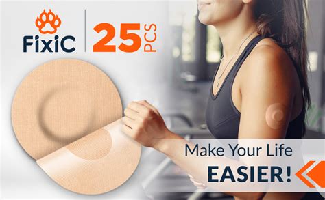 Fixic Freestyle Adhesive Patches 25 Pcs Good Only For Libre 3 And Plus No Glue In