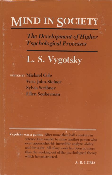 Mind In Society The Development Of Higher Psychological Processes