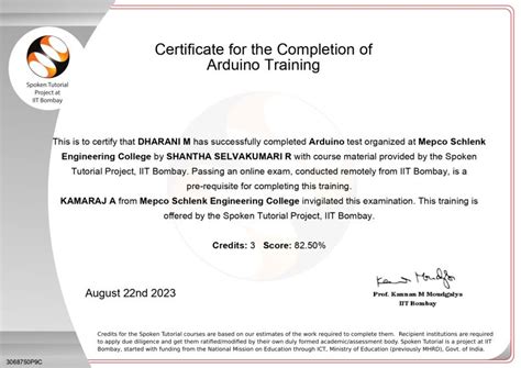 Dharani M On Linkedin Im Thrilled To Share That I Have Successfully Completed The Arduino