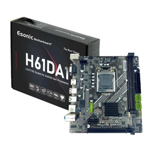 Esonic H61 Motherboard With M 2 Nvme Ssd Slot Supports 2nd And 3rd Gen Processor Np