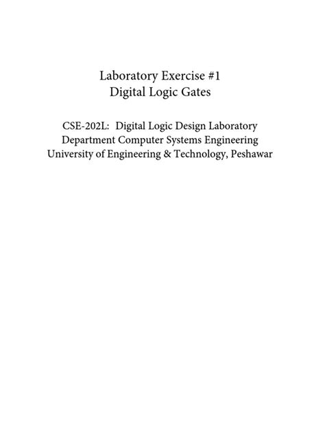 digital logic design basics pdf digital electronics logic gate