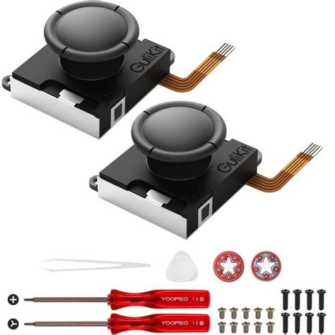 Gulikit Hall Effect Sensor Joystick De Remplacement Pour Joycon Kit De Réparation Switch Joy