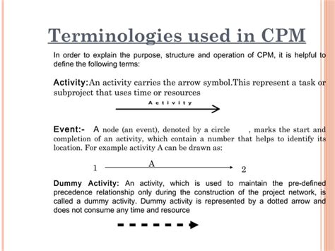 Critical Path Method ODP