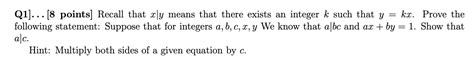 Solved Q Points Recall That Xy Means That There Chegg Com