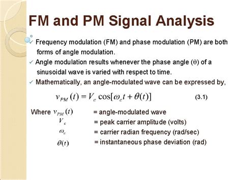 Chapter 3 Angle Modulation Fm And Pm Signal