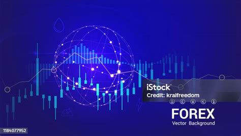 거래 및지도 세계 추상 금융 Chartstock 시장 또는 외환 Tradingvector 블루 배경에 그림 개념에 대한 스톡 벡터 아트 및 기타 이미지 Istock