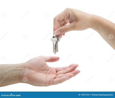 Man Keys Stock Photo Image Of Loan Give House Agent 19537124