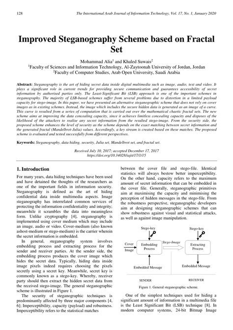 Pdf Improved Steganography Scheme Based On Fractal Set
