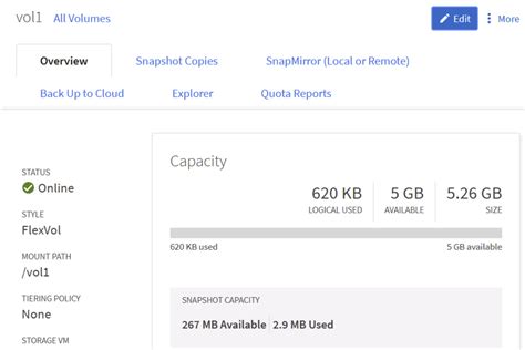 Modifying Parameter Using Netapp Ontap System Manager Isnt Reflected