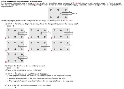 Solved Pull A Rectangular Loop Through A Magnetic Field In