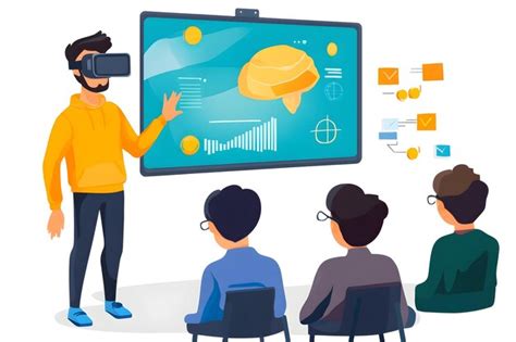 Educator Presenting Innovative Gamified Learning Techniques To Engaged Audience In Digital