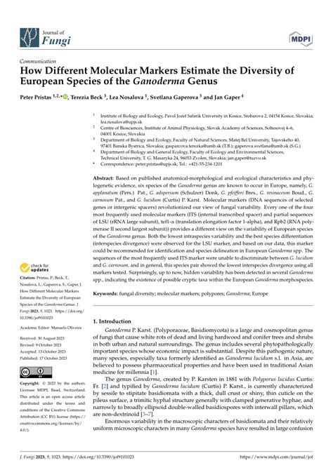 Pdf How Different Molecular Markers Estimate The Diversity Of European Species Of The