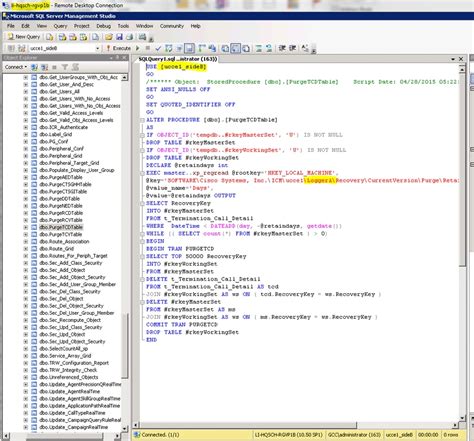Unified Contact Center Enterprise Ucce Logger Not Purging Large Tables Cisco