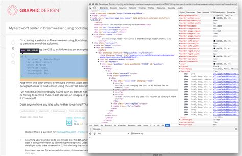 Website Design My Text Wont Center In Dreamweaver Using Bootstrap