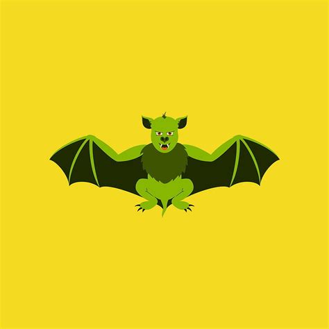 귀여운 박쥐 벡터의 배경에 플랫 Eps Ai Uidownload