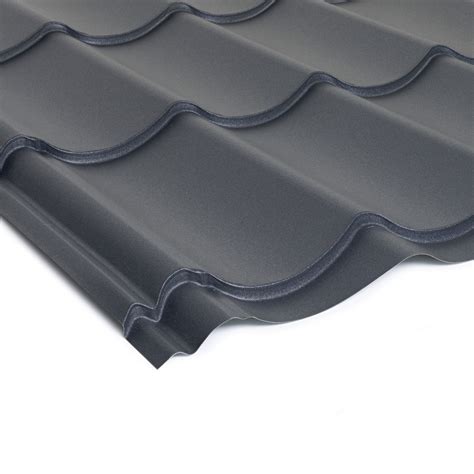 Mediterrán Cserepeslemez Antracit Matt Ral7016 Lv 0 4mm