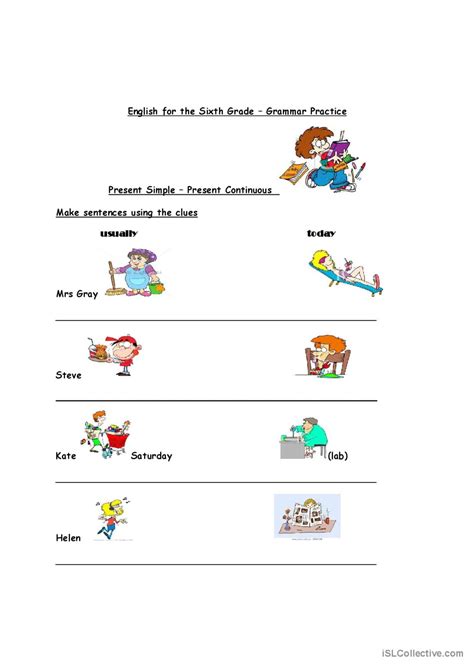 Present Simple Present Continuous Deutsch Daf Arbeitsblätter Pdf And Doc