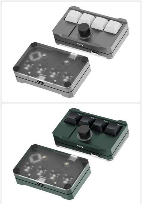 Programmable Key Mechanical Keyboard Macropad With Knob Hot Swap Socket RGB Backlit Macro Pad