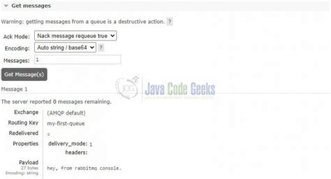 RabbitMQ Tutorial For Beginners Java Code Geeks