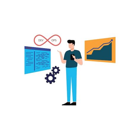 Premium Vector Boy Looking At Developing And Coding