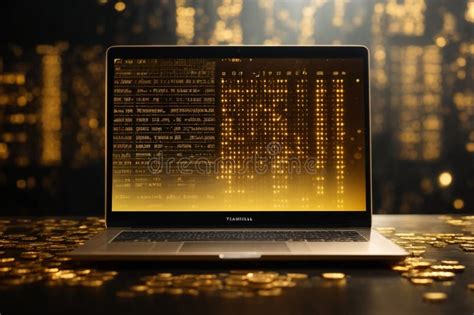 digital binary data wallpaper ai generated stock illustration
