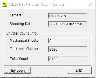 New Nikon Shutter Count Software V Released With Z Support Free Nikon Rumors