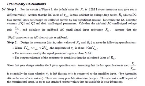Need Help Understanding The Pre Lab Calculations My