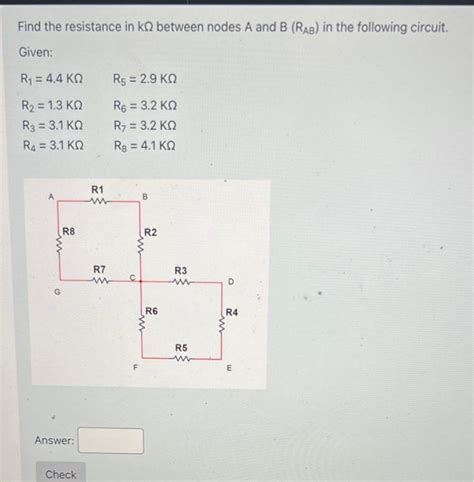 solved given the circuit below with the following