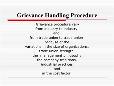 Grievance PPT