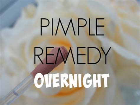 HOW TO GET RID OF A PIMPLE OVERNIGHT