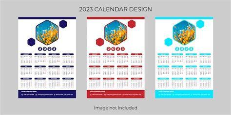 현대적이고 Colorfull 새해 벽 달력 템플릿 2022 프리미엄 벡터
