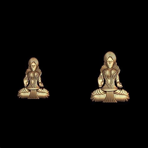 Sitting Devi Murti 3d Model Using Jewlery Designer Cad Wala