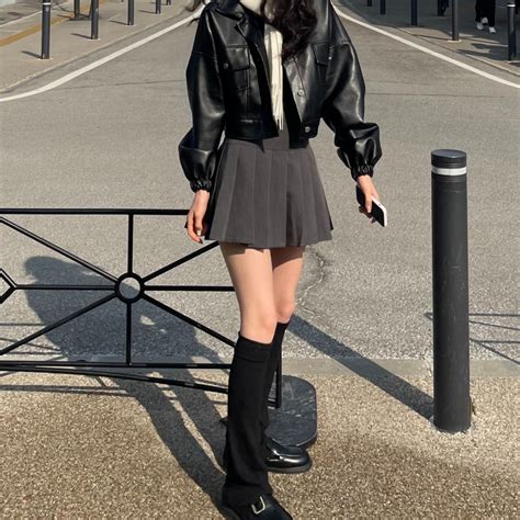 여성 속바지 내장 베이직 테니스 랩 미니 플리츠 하이틴 스커트 2color 에이블리