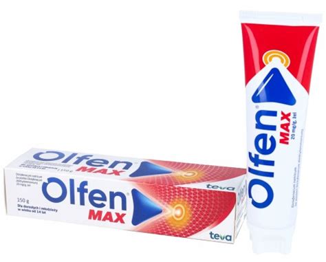 Olfen Max żel Przeciwbólowy I Przeciwzapalny 150 G 5909991440633 • Cena Opinie