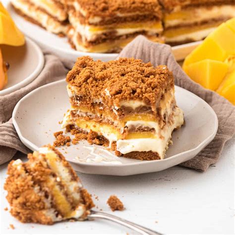 No Bake Filipino Mango Float Dessert Catherine Zhang