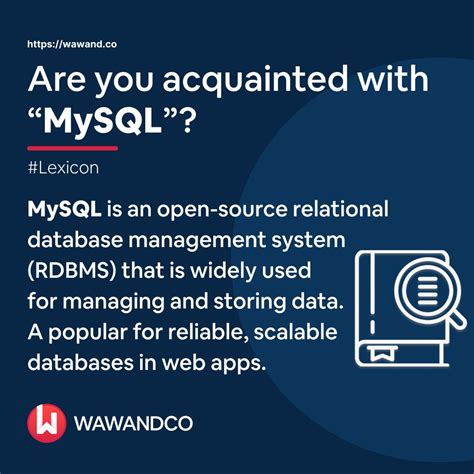 Learn About Mysql The Open Source Rdbms Wawandco Posted On The Topic
