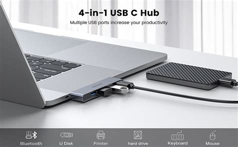 Mogood Usb C Hub Ports Multiport Adapter Usb Splitter Docking Station For Macbook Pro Air