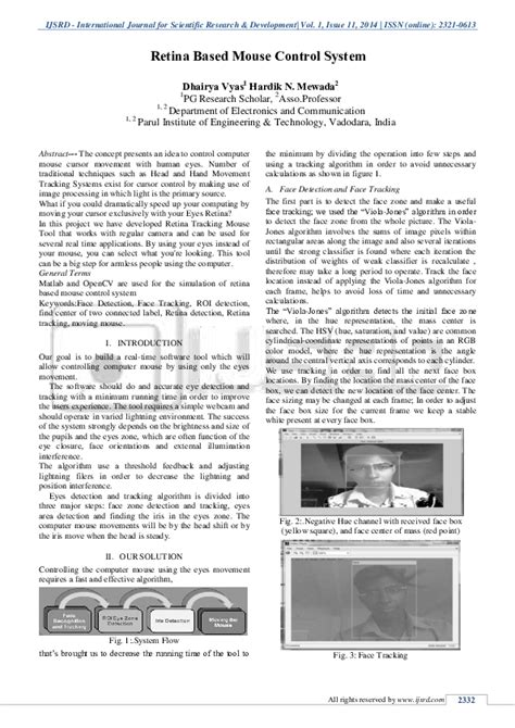 Pdf Retina Based Mouse Control System