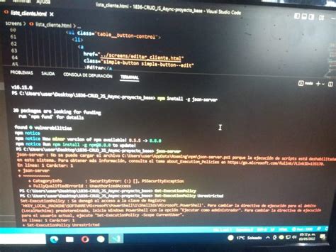 No Me Carga Json Server Js En La Web Crud Con Javascript Asíncrono