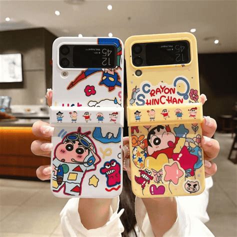 Z플립짱구힌지보호케이스 갤럭시케이스 폰케이스 짱구케이스 커플케이스 우정케이스 흰둥이 초코비 귀여운케이스 캐릭터케이스 생일선물 Z플립3 Z플립4 Z플립5 Y2k 커플