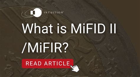 What Is Mifid Ii Mifir Intuition
