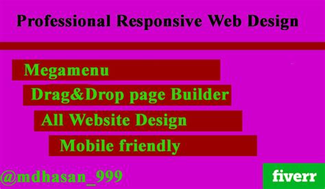 Do Responsive Website Design With Html Css Bootstrap By Mdhasan999 Fiverr