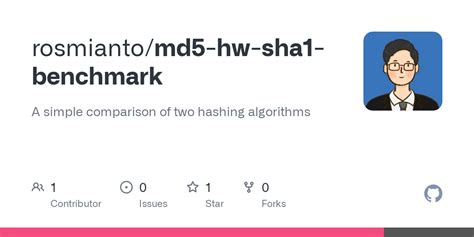 Github Rosmiantomd5 Hw Sha1 Benchmark A Simple Comparison Of Two