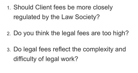 Solved 1 Should Client Fees Be More Closely Regulated By The Law Society Course Hero
