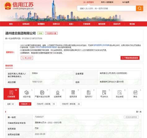 违规处理建筑垃圾 通州建总集团有限公司接连被罚