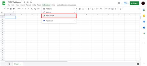Webhook Integration With Google Sheets