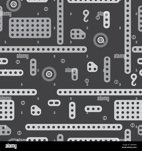 Constructor Parts Pattern Stock Vector Image And Art Alamy